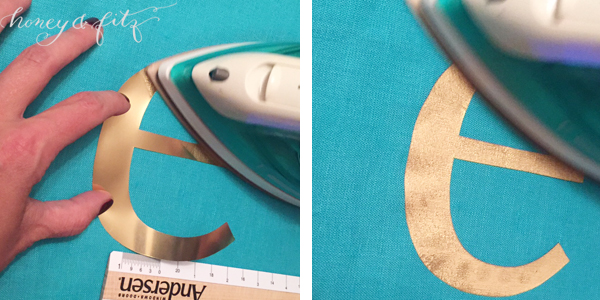 honey-fitz-DIY-gold-foil-pillow-iron-on-letter – The Reaganskopp Homestead